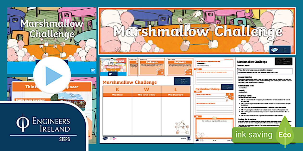 FREE! - Marshmallow and Toothpick Challenge Pack - Twinkl