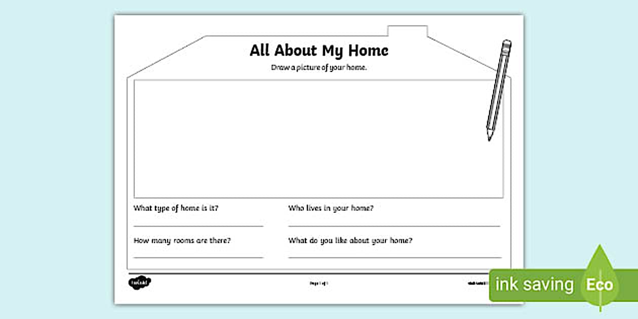 All About My Home (teacher made) - Twinkl