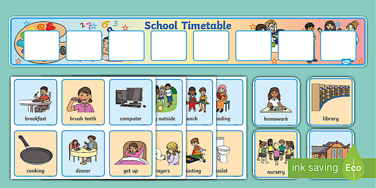 *Singapore Primary School Visual Timetable* - Twinkl