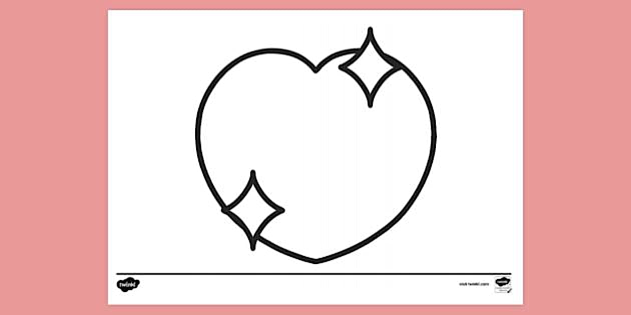 Heart Love Colouring Sheet | Colouring Sheets (teacher made)