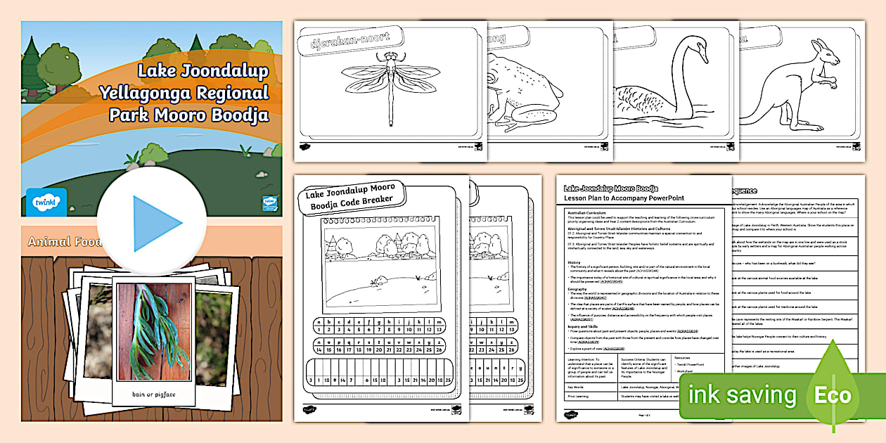 Lake Joondalup Mooro Boodja Activity Pack | Year 2 HASS