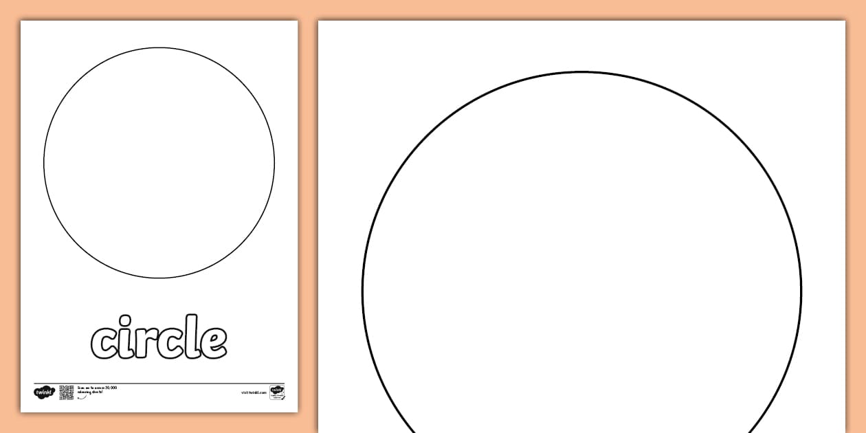 Circle Colouring Page | Preschool (Teacher-Made) - Twinkl