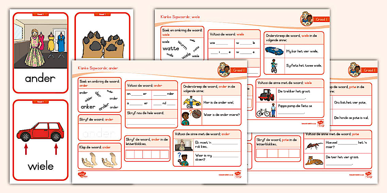 Graad 1 Klanke Sigwoorde ie (teacher made) - Twinkl