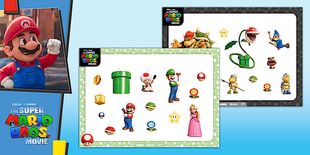 Super Mario Cut Outs | Super Mario Bros. Movie | Twinkl