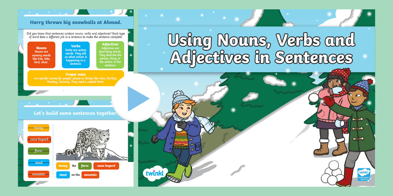 Winter-Themed Sentence Building PowerPoint