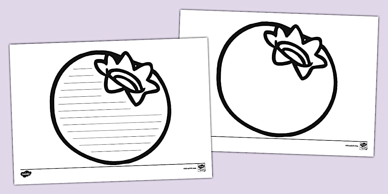 Blueberry Writing Template (teacher made) - Twinkl