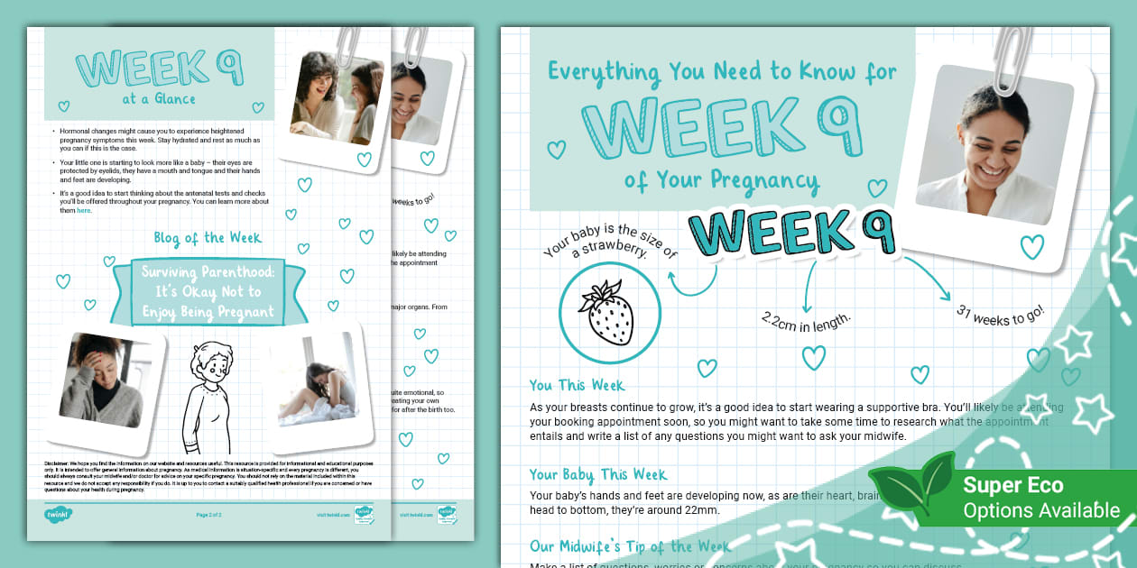 Everything You Need to Know for Week 9 of Your Pregnancy