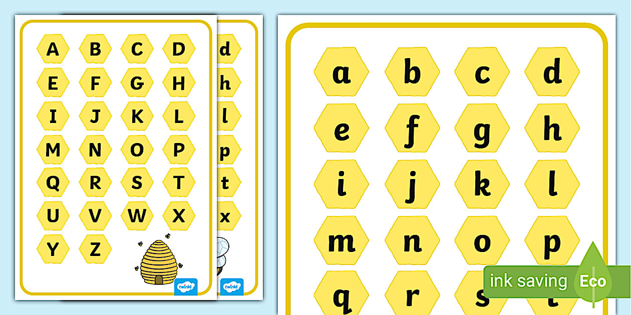 Bee-themed Alphabet Display Poster (teacher made) - Twinkl