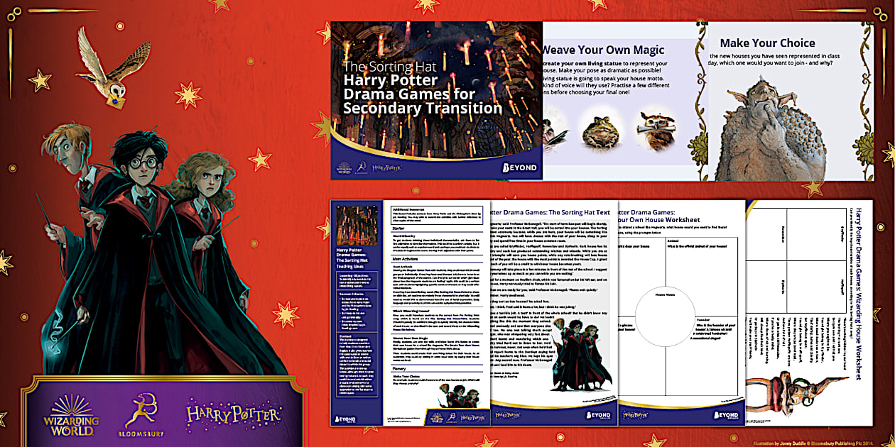 FREE! - Harry Potter Sorting Hat Game | Secondary Resources | Twinkl