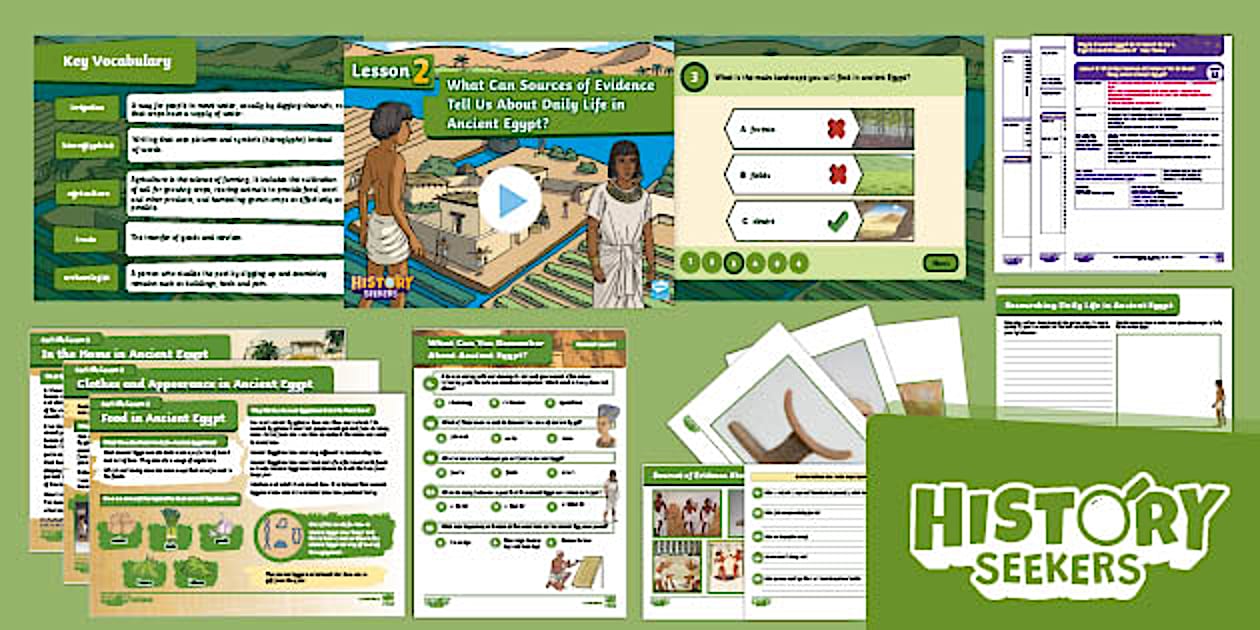 History Seekers: LKS2: Ancient Egypt Lesson 2 Daily Life