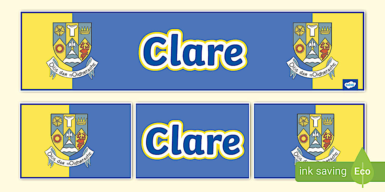 County Clare (Display Banner) (teacher made) - Twinkl