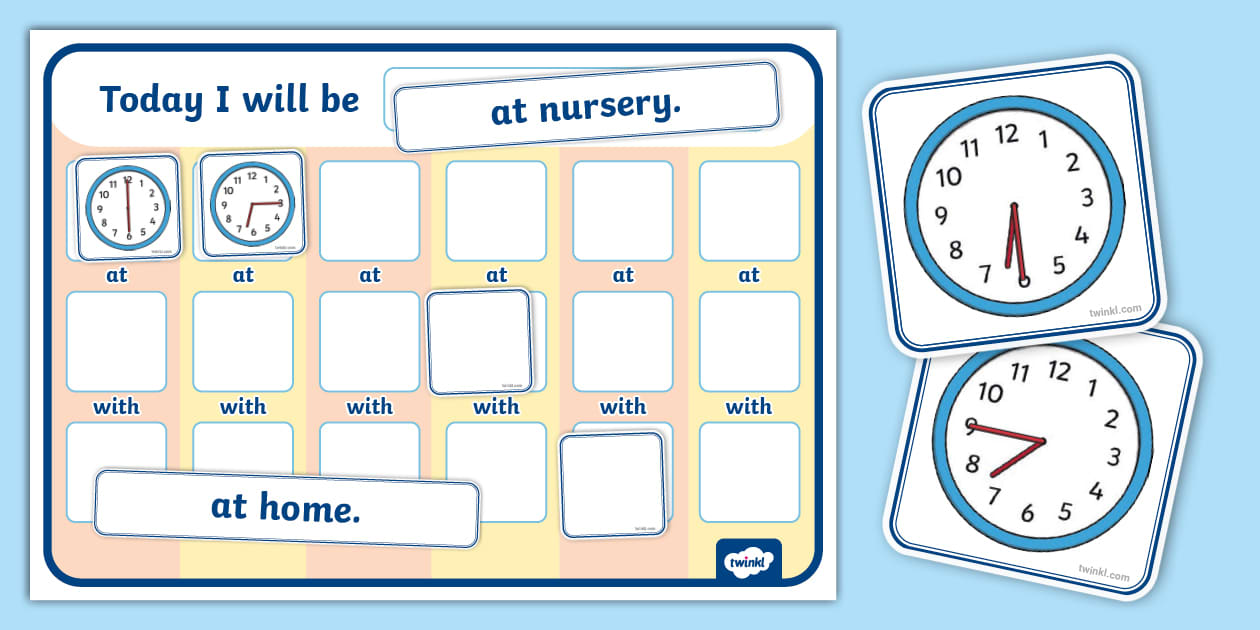 Routine Chart Pack With Place Time Person (teacher made)