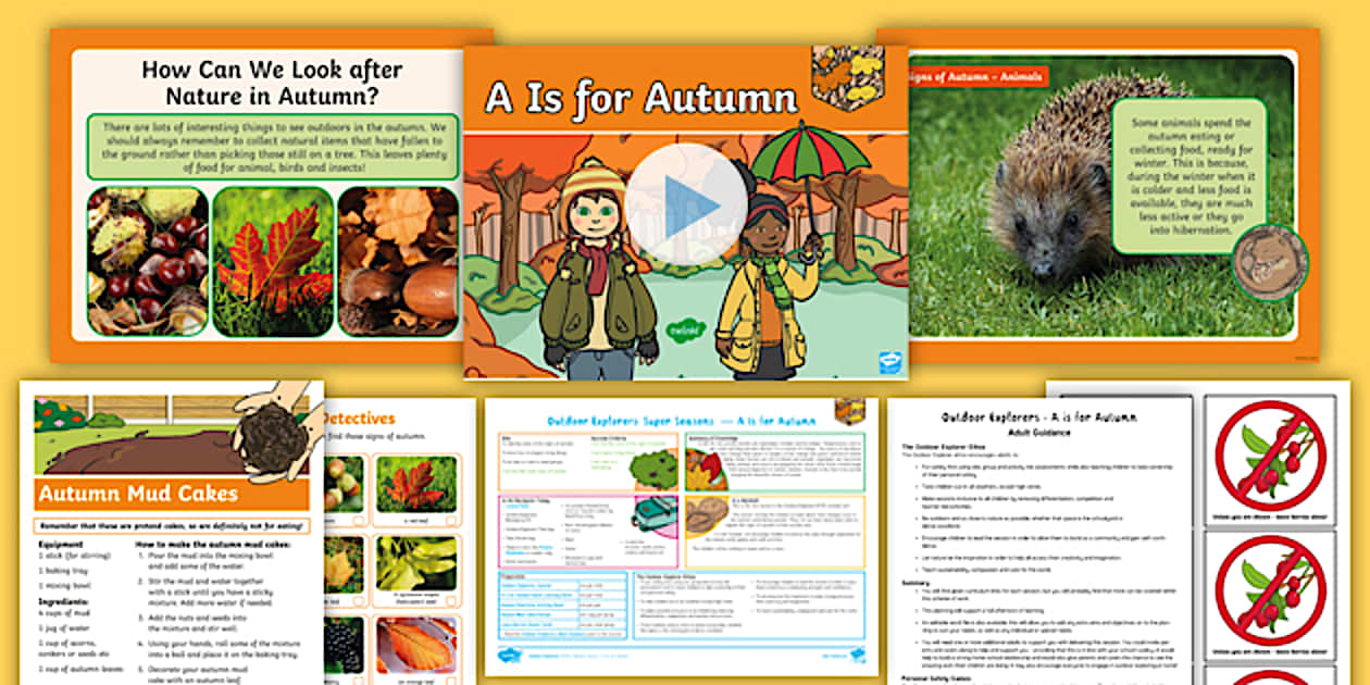 Outdoor Explorers EYFS Autumn Lesson Pack: A Is for Autumn