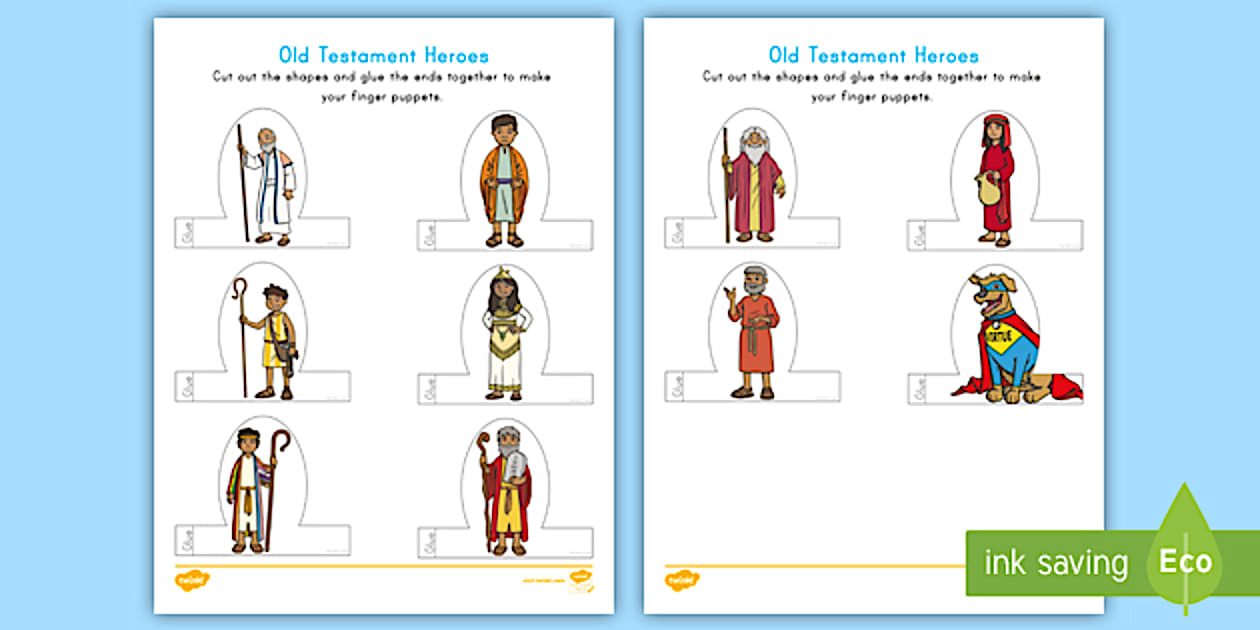 Old Testament Heroes Finger Puppets | Religion | Twinkl USA