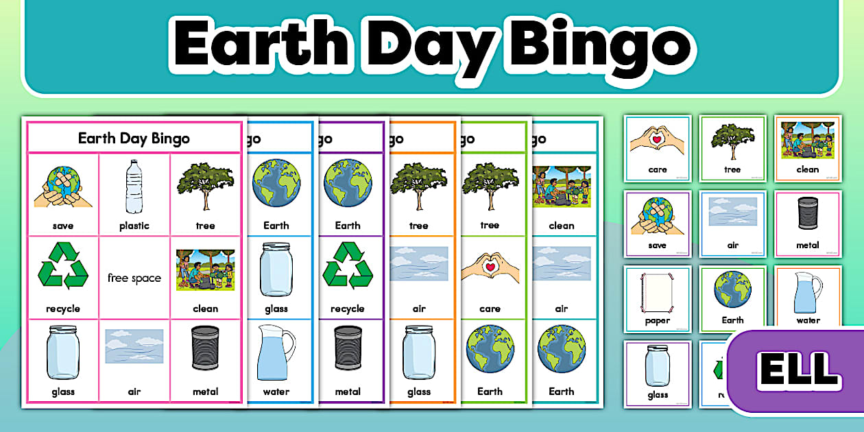 Earth Day Bingo Game for ELL