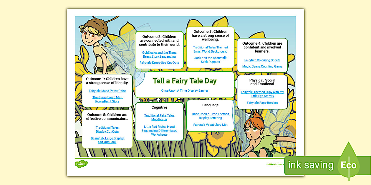 Tell a Fairy Tale Day Topic Planner (teacher made) - Twinkl