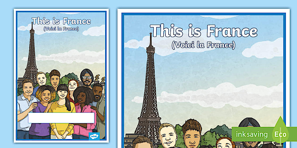 👉 French Unit Book Cover - This is France Year 6