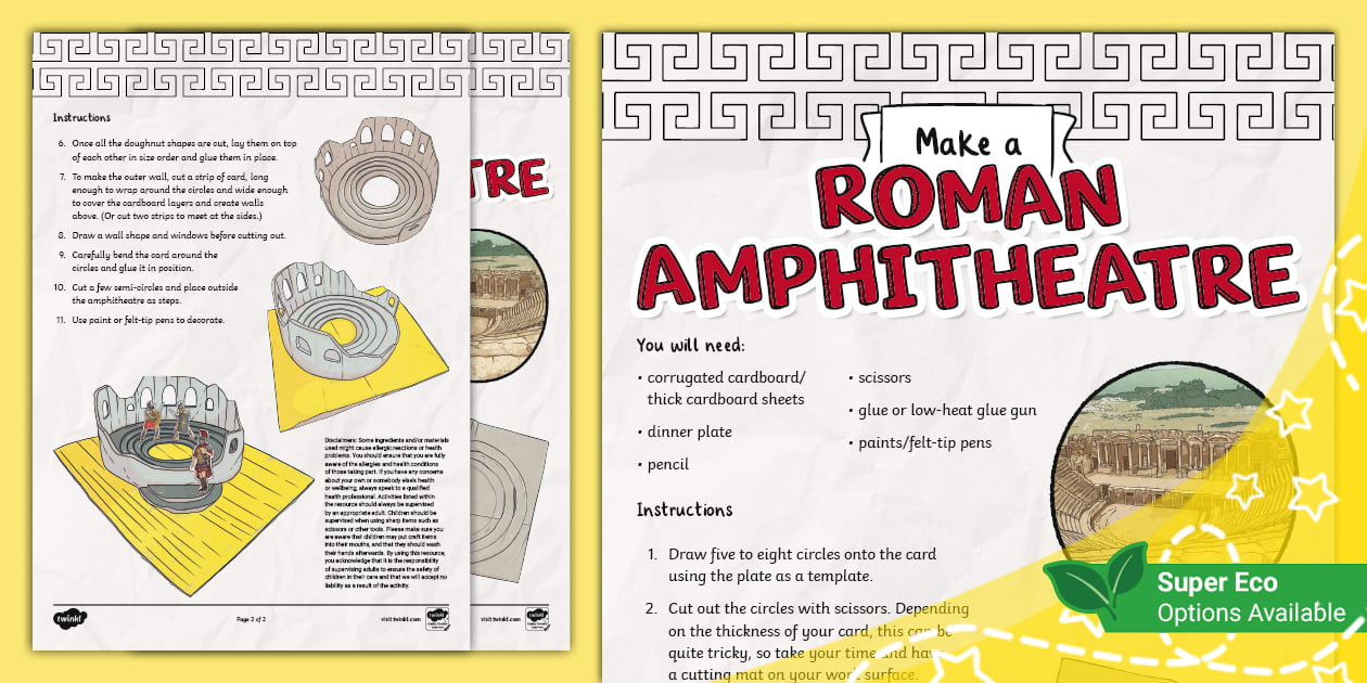 Roman Amphitheatre Craft Activity (Ages 7 - 11) - Twinkl