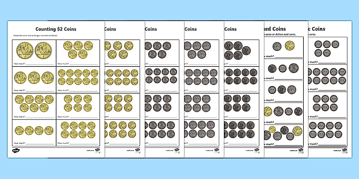 Counting Coins Activity Pack - Twinkl
