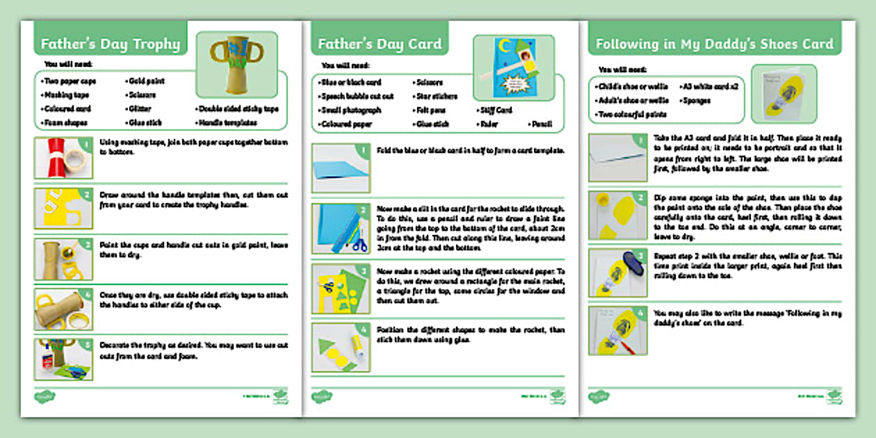 Father’s Day Art Ideas Activity Pack | Father’s Day | Twinkl