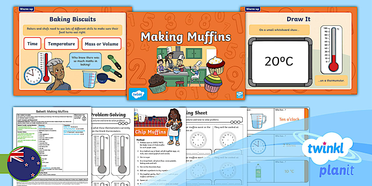 Level 2 Measurement: SolveIt Making Muffins (teacher made)