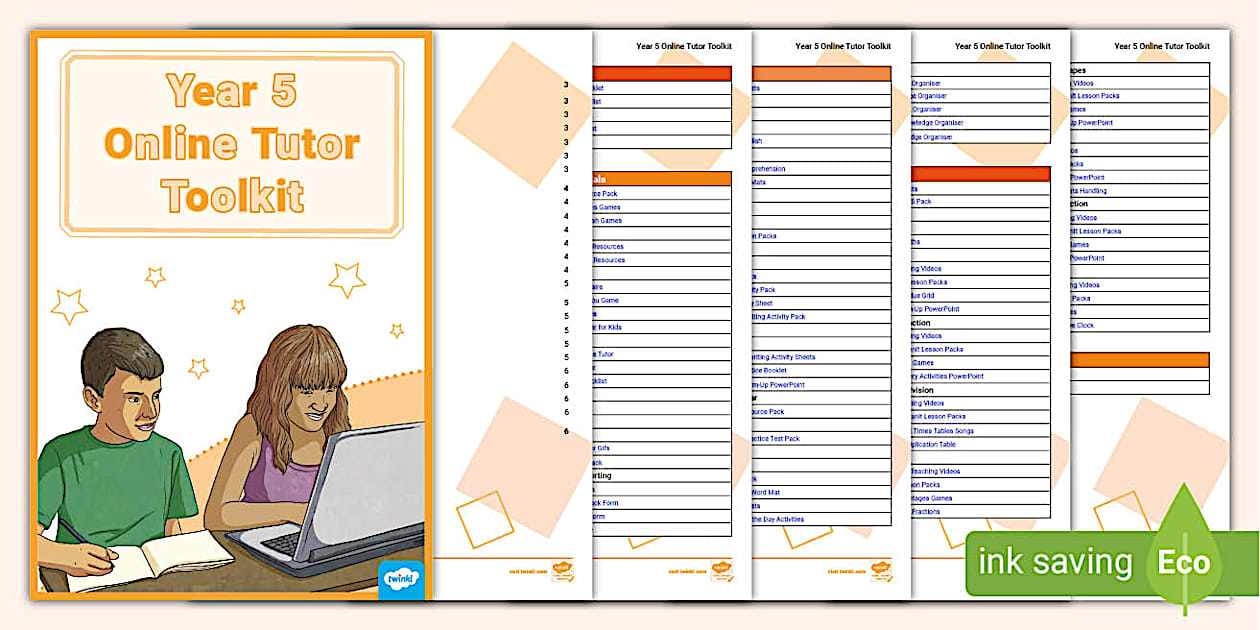 Year 5 Online Tutor Toolkit (teacher made) - Twinkl
