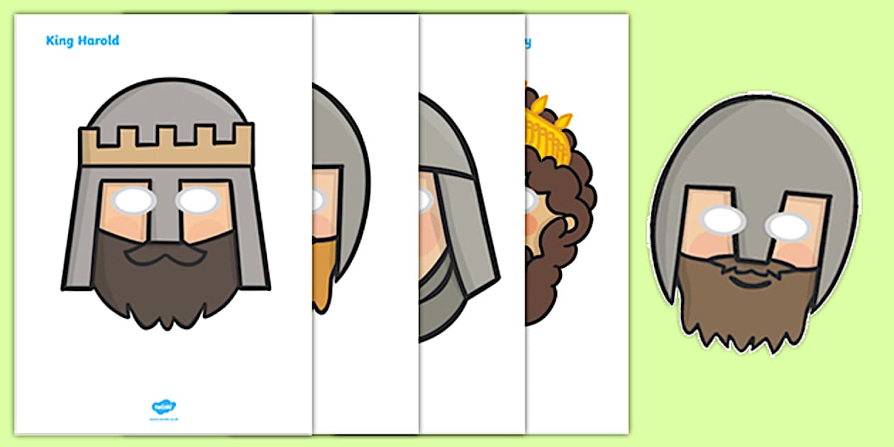 The Battle of Hastings Role Play Masks (Teacher-Made)
