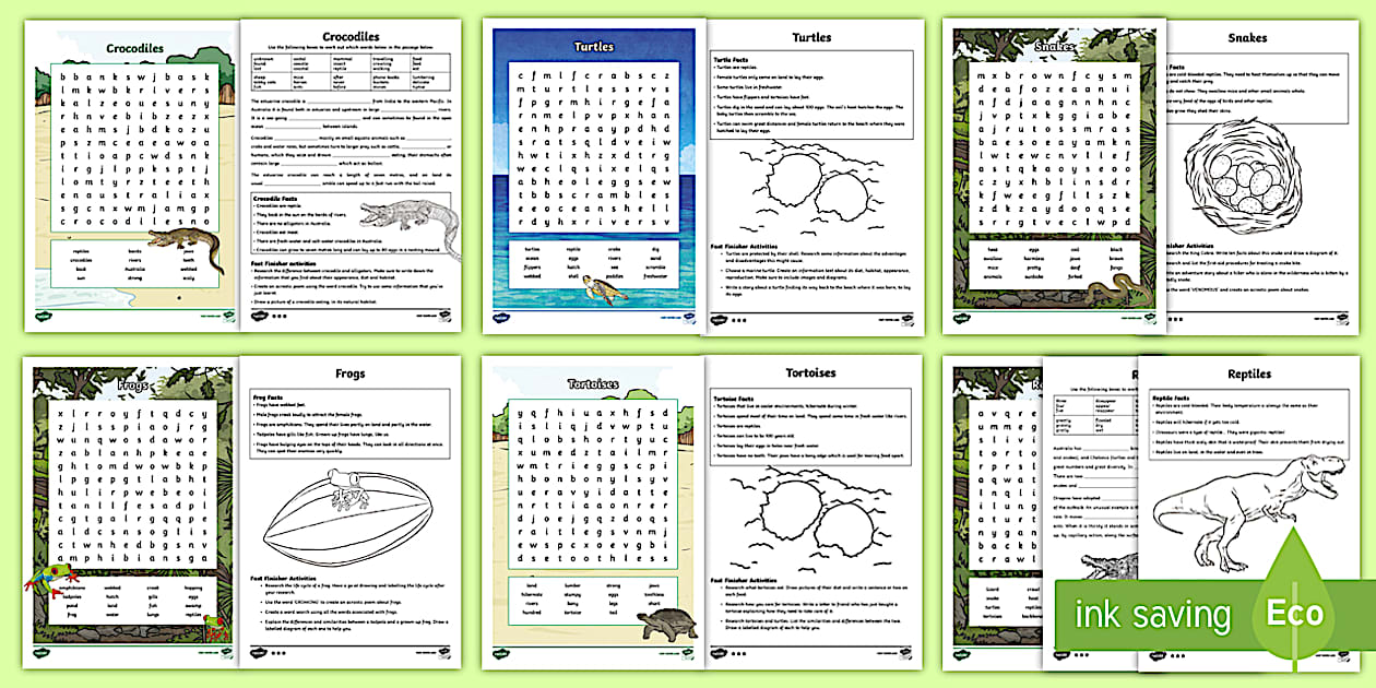 Australian Reptiles and Amphibians Activity Pack - Twinkl
