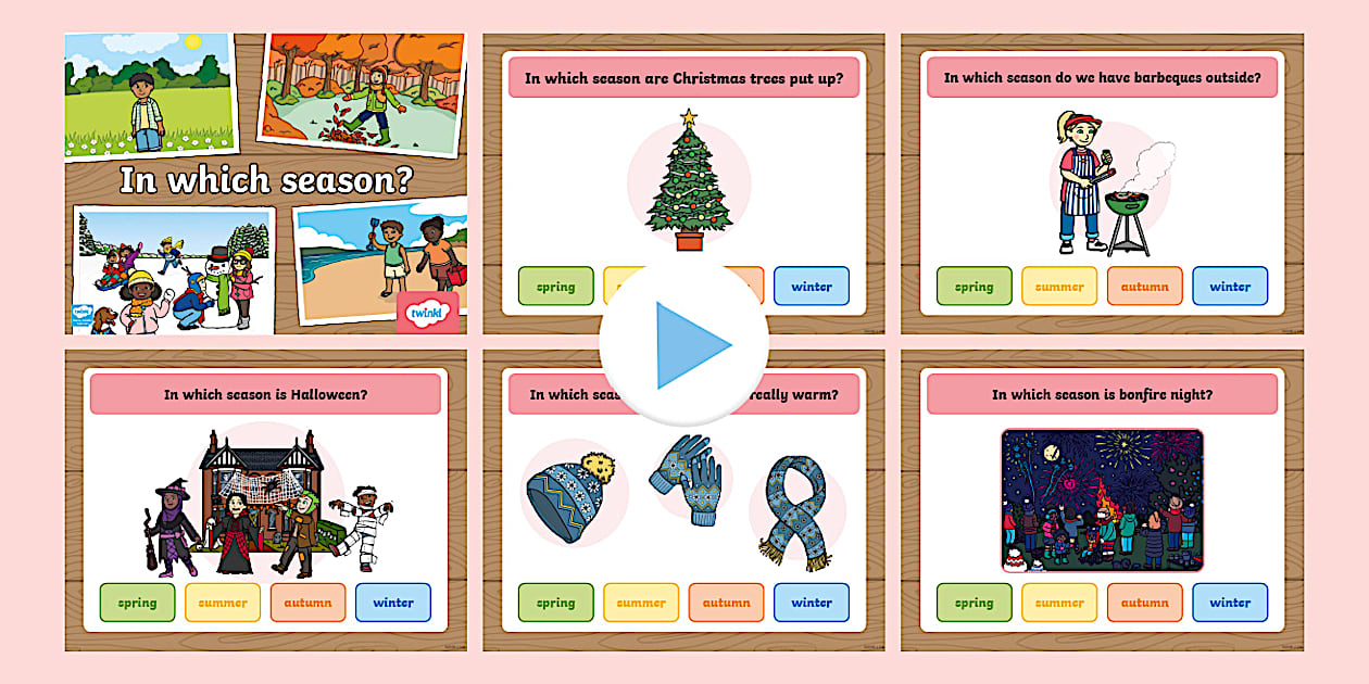 Which Season is it Quiz PowerPoint - Weather Quiz - Twinkl