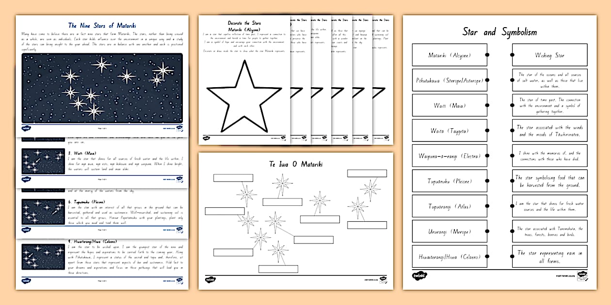 The Nine Stars of Matariki Story Pack | Twinkl Māori NZ