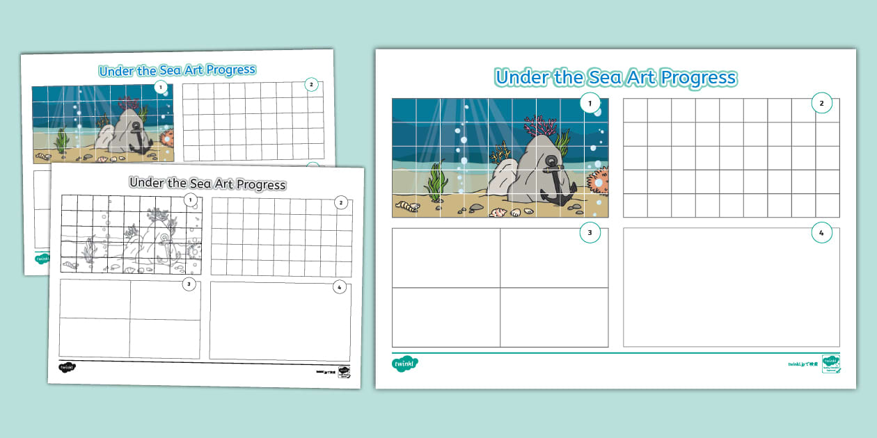Under the Sea Art Progress Template