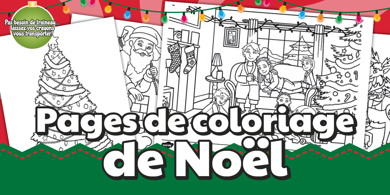 Pages de coloriage de Noël