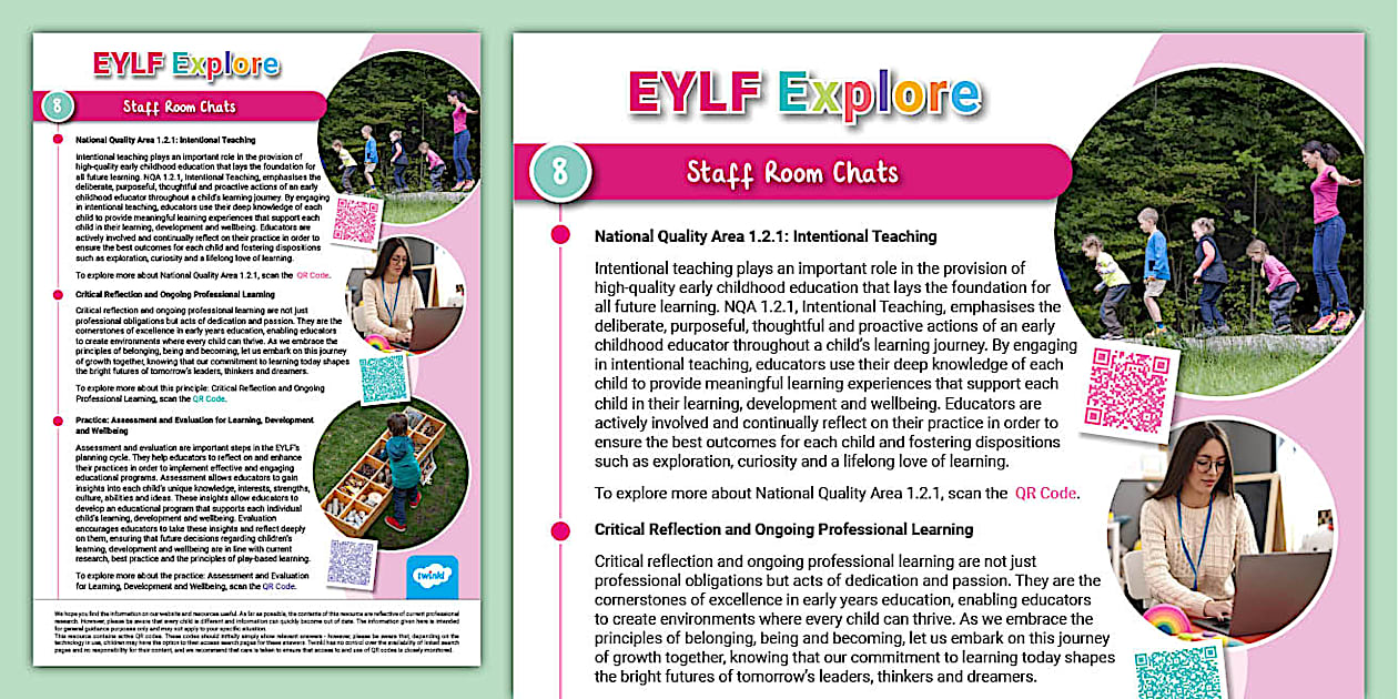 EYLF Explore Vol 8 (teacher made) - Twinkl