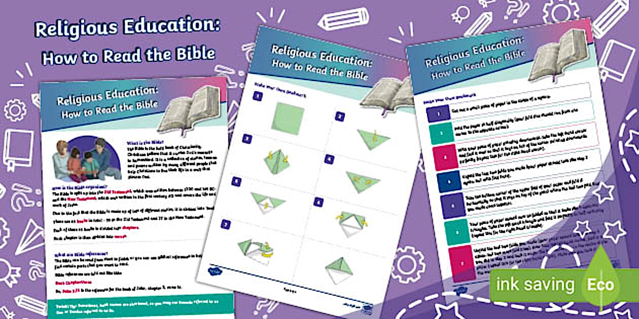 Guide to the Bible and Bookmark Craft (Ages 7 - 11)