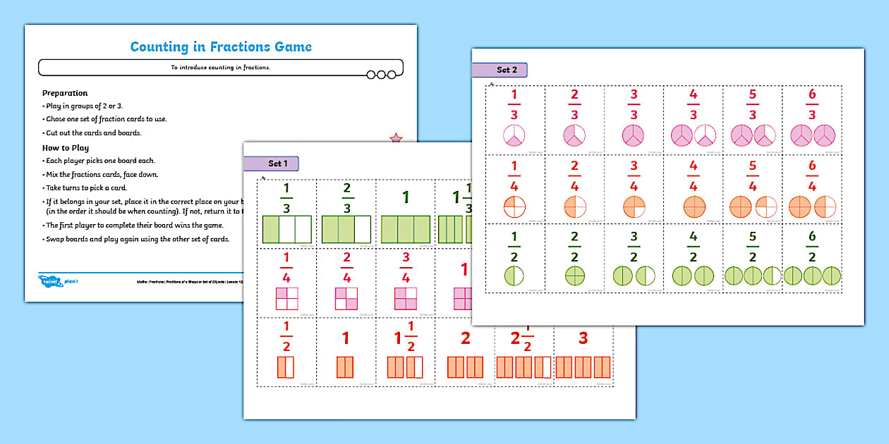 👉 Counting in Fractions Maths Game - Twinkl