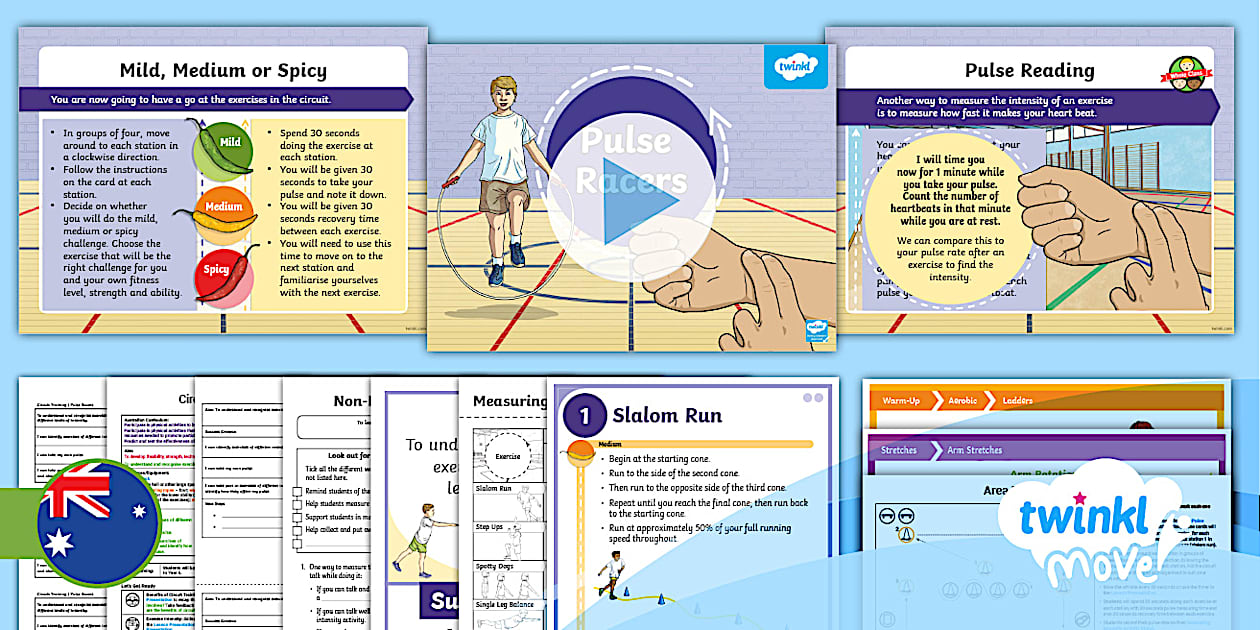 Move PE Year 6 Circuit Training Lesson 2: Pulse Racers