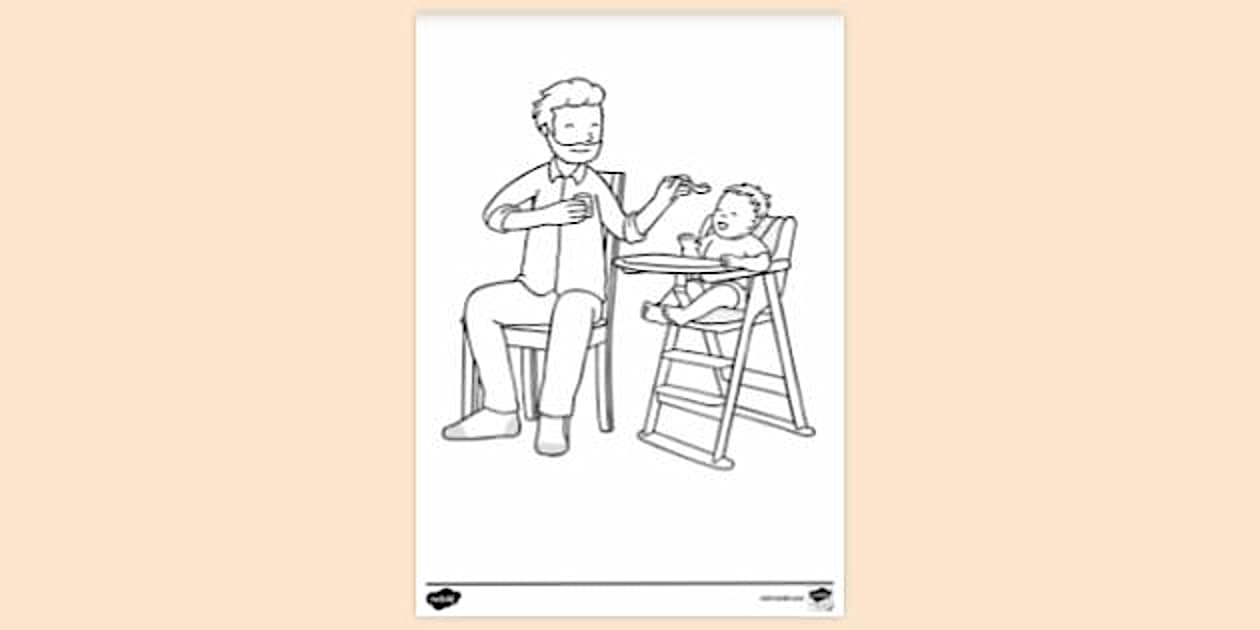 Dad Colouring l Colouring Sheets (teacher made) - Twinkl