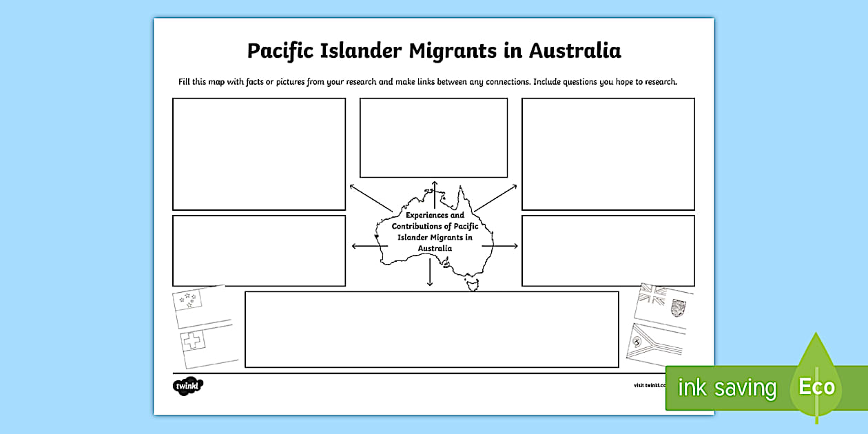Pacific Islander Migrants in Australia Topic Research Map