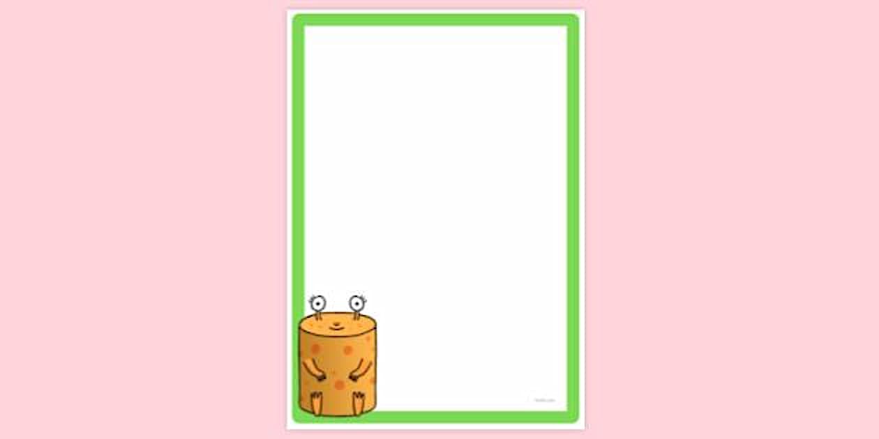 Simple Cylinder Alien Page Border | Page Borders | Twinkl