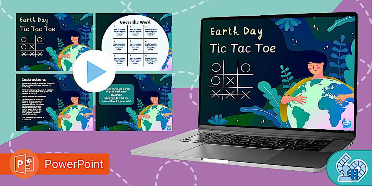 Earth Day Tic Tac Toe - Earth Day PowerPoint - Earth Day 2022