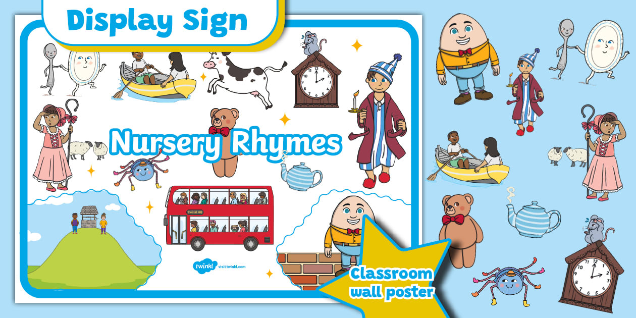 Nursery Rhymes Display Sign