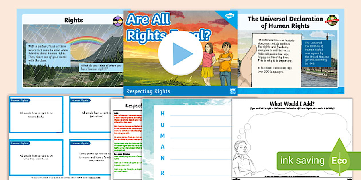 Citizenship LKS2 Respecting Rights Lesson 2: Are All Rights Equal ...