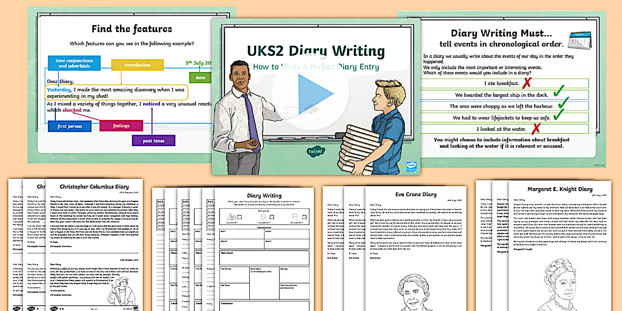 UKS2 Diary Writing Differentiated Activity Pack - Diary writing KS2