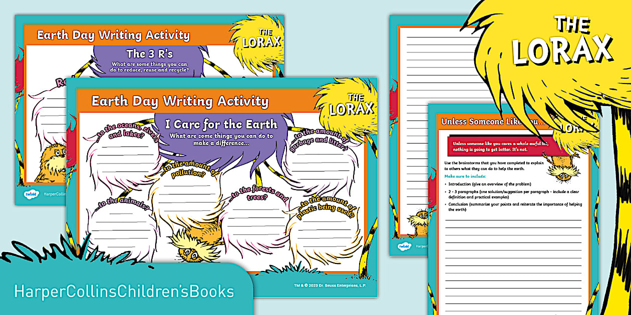 'The Lorax' Earth Day Activity - English (teacher made)