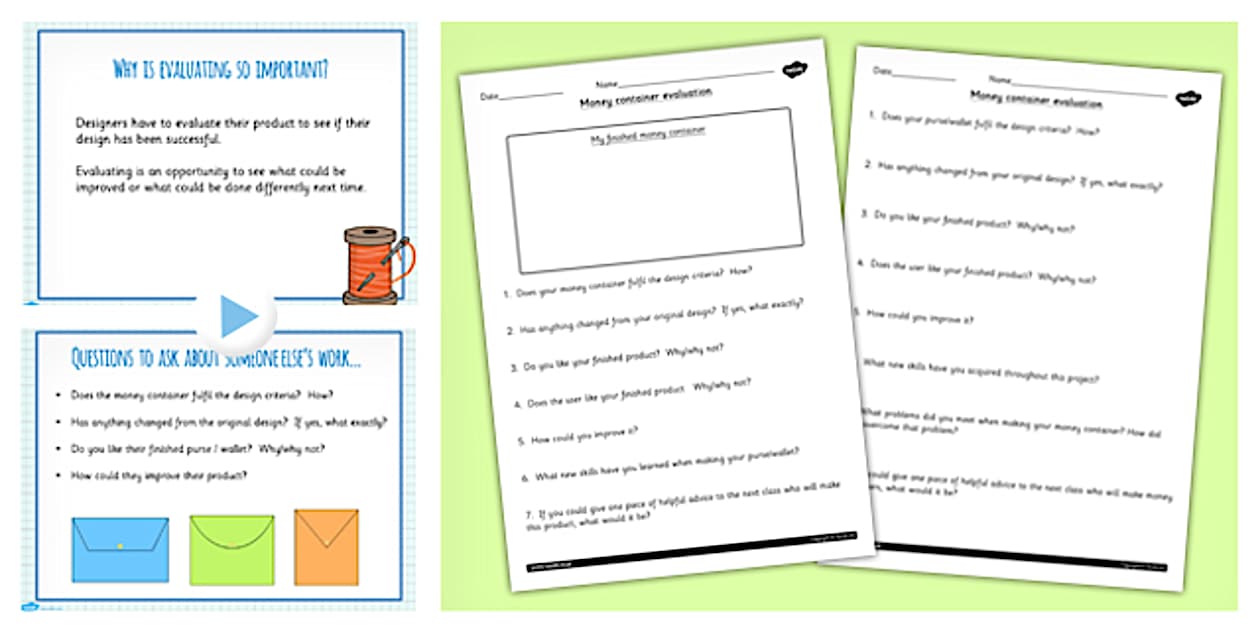 Money Containers Evaluating Pack (teacher made) - Twinkl