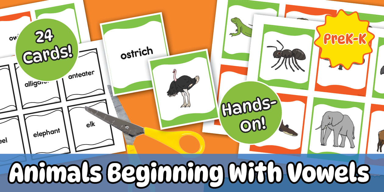 Vowel Animal | PreK-K Resource | Twinkl USA - Twinkl