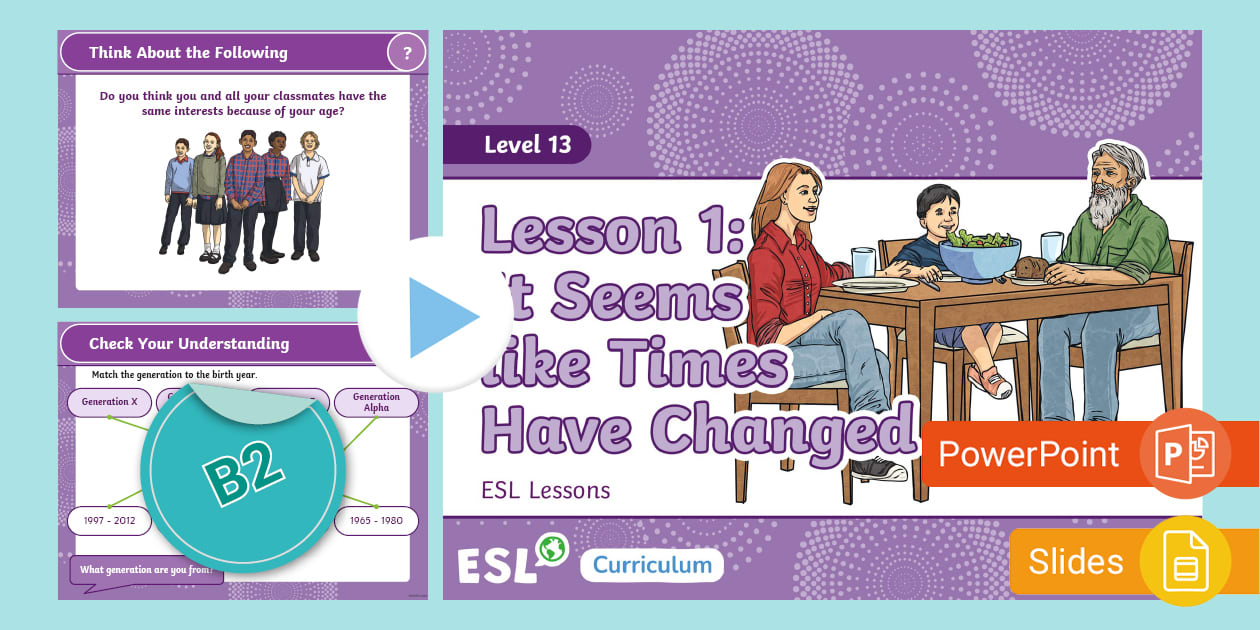 ESL Curriculum Level 13 Lesson 1