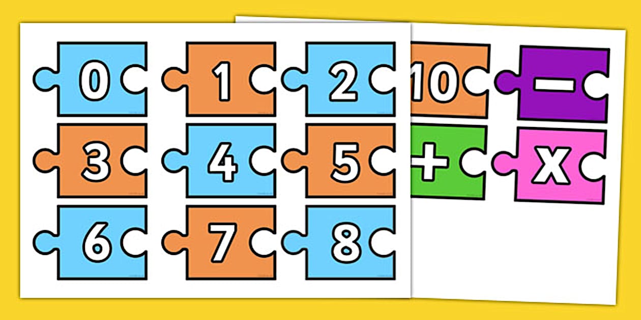 0-10 Calculation Jigsaw (teacher made) - Twinkl