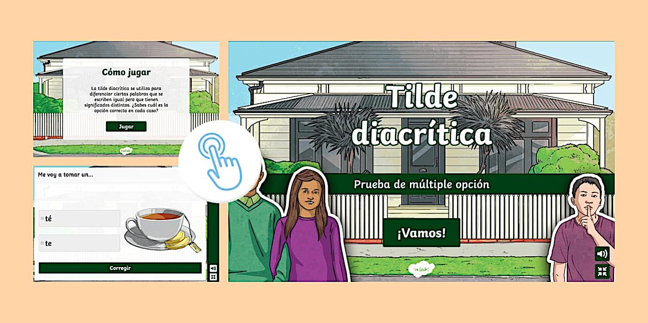 Prueba de opción múltiple: Tilde diacrítica - Twinkl