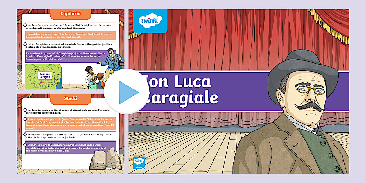 Ion Luca Caragiale – Prezentare PowerPoint 9-12 ani